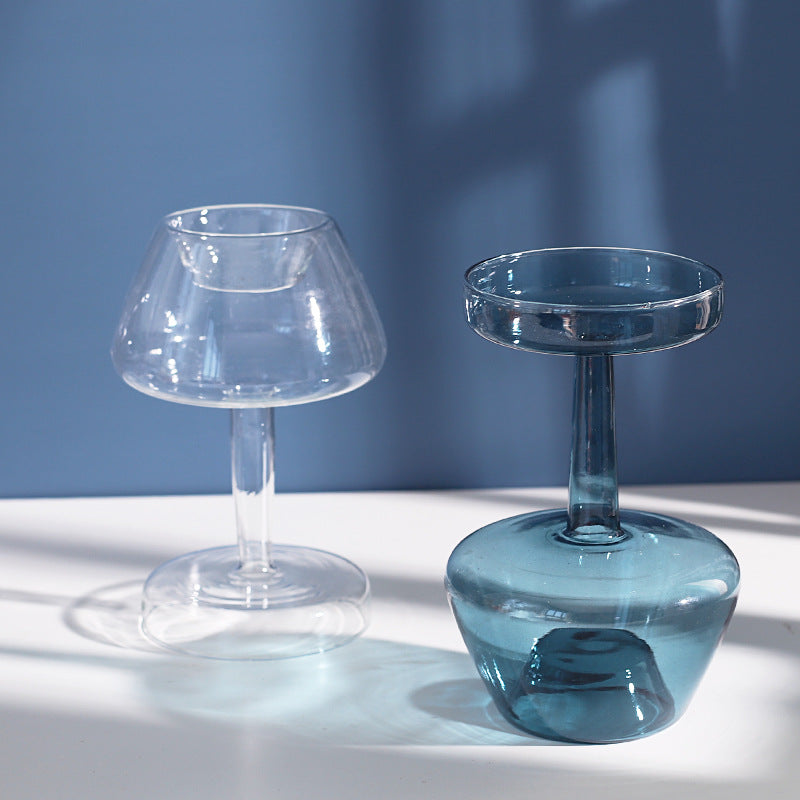 Castiçal e Vaso de Vidro Cup – ZUNIS